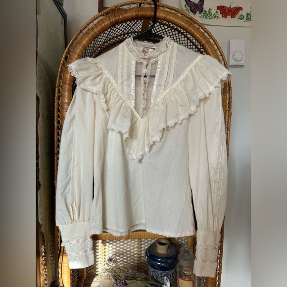 Gunne Sax | Tops | Jessicas Gunnies Top Vintage 7s Prairie Blouse ...